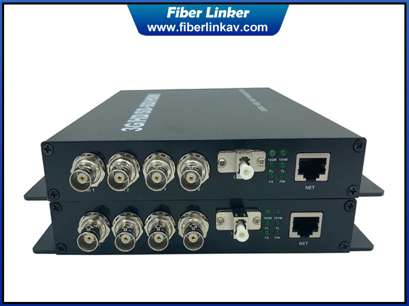 2-ch bidirectional dual way 3G-SDI fiber extender with Gigabit Ethernet ...