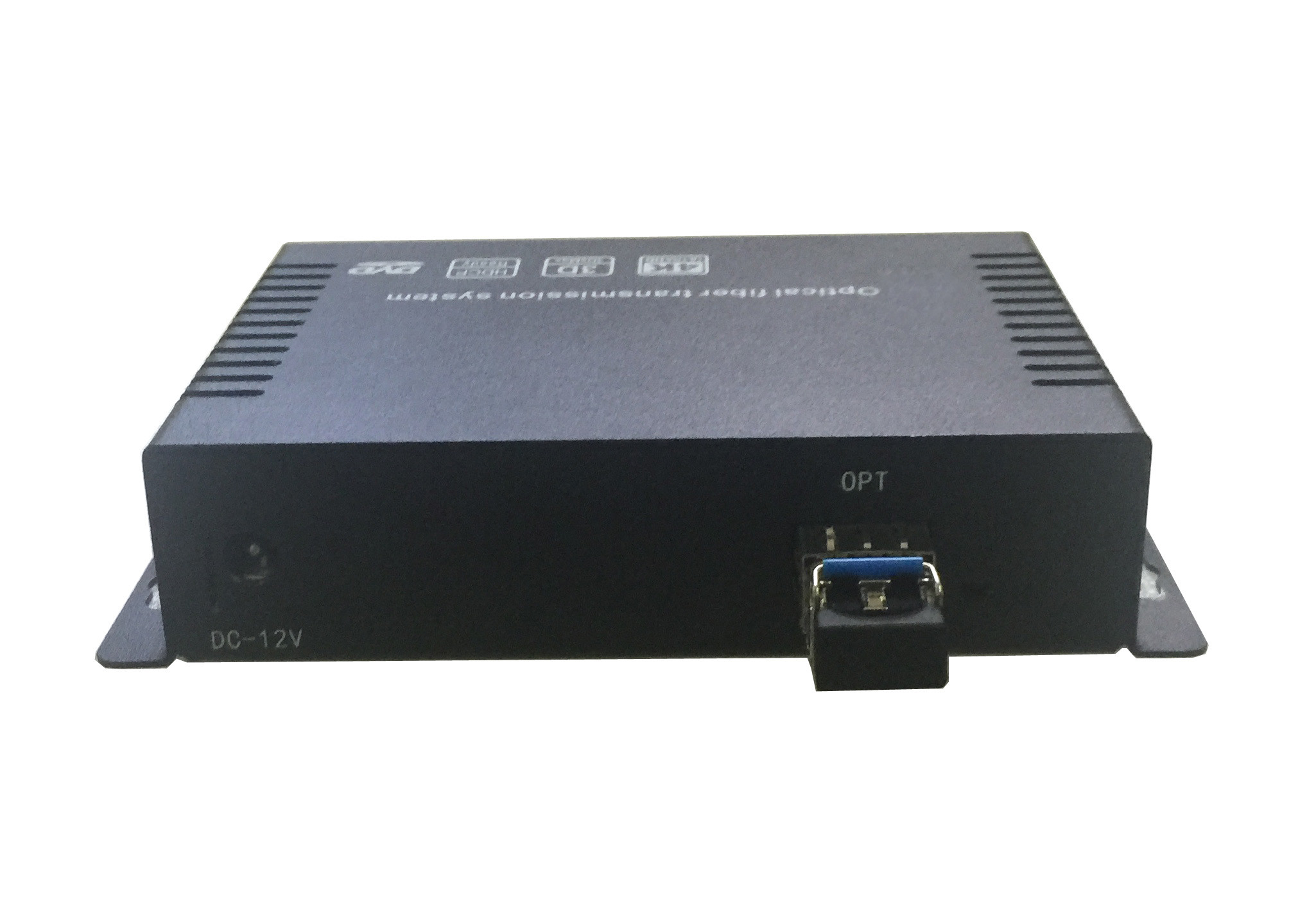 12G-SDI fiber converter over single core fiber cable